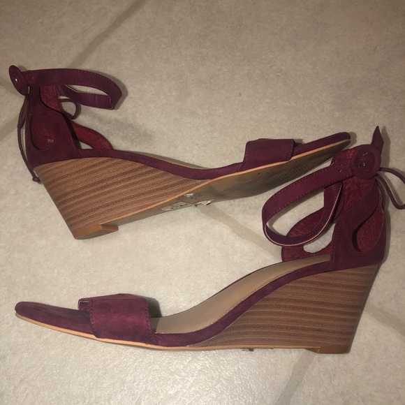 torrid | Shoes | Torrid Maroon Wedges For A Wide Foot | Poshmark